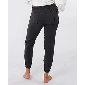 Rip Curl Misses Classic Surf, Casual Stretch Beach Pants for Women, Black, Small