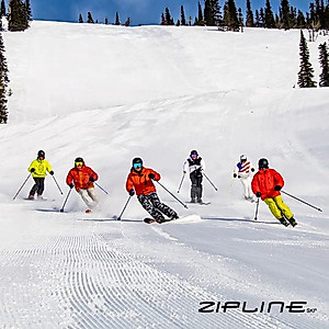 Ski Poles Graphite Carbon Composite - Zipline Lollipop U.S. Ski Team Official Supplier (BlackBerry, 48" in./122 cm)