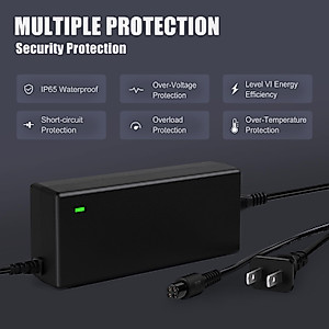 63V 4 Prong Charger for Ninebot S (Not for S-Plus) / Mini PRO/Mini lite / L8 / One A1/ One S2/ S-MAX, N3M240, GoKart Kit, Gokart PRO, 4-Pin fits for Segway Ninebot Charger