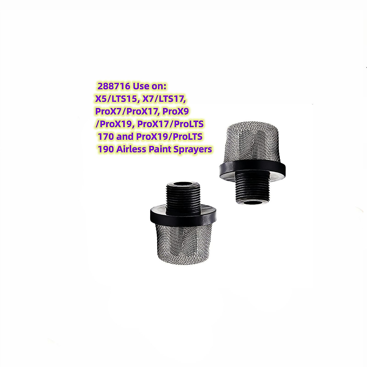 TALSWIF 288716 3/4-Inch Inlet Strainer Thread & 288749 Airless Spray Gun Filter Combination fits Airless Paint Sprayers Gun