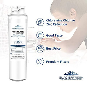 GLACIER FRESH Replacement Filter for Maximum Under Sink System, Compatible with 4US-MAXL-S01 System,2Packs