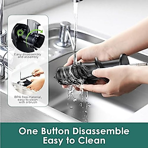 Fretta Masticating Slow Juicers, 3-inch Wide Feeding Chute Cold Press Juicer, Celery Juicer, Juicer Machines Vegetable and Fruit,Juice Recipes Included, 2 Speed, BPA-Free, Easy Clean, 200W(Black)