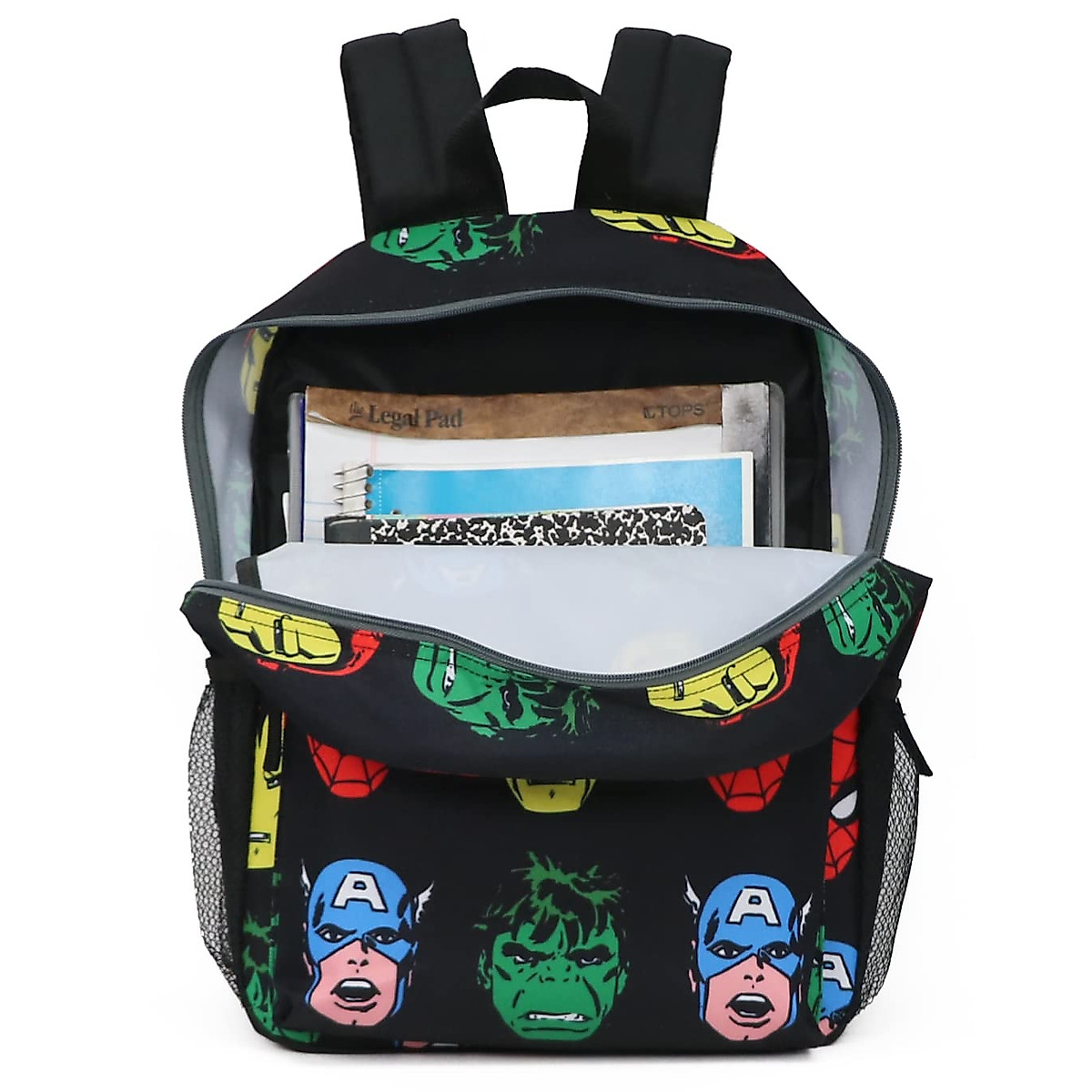 Marvel Avengers Kids Full Size All Over Print 16" Comic Backpack