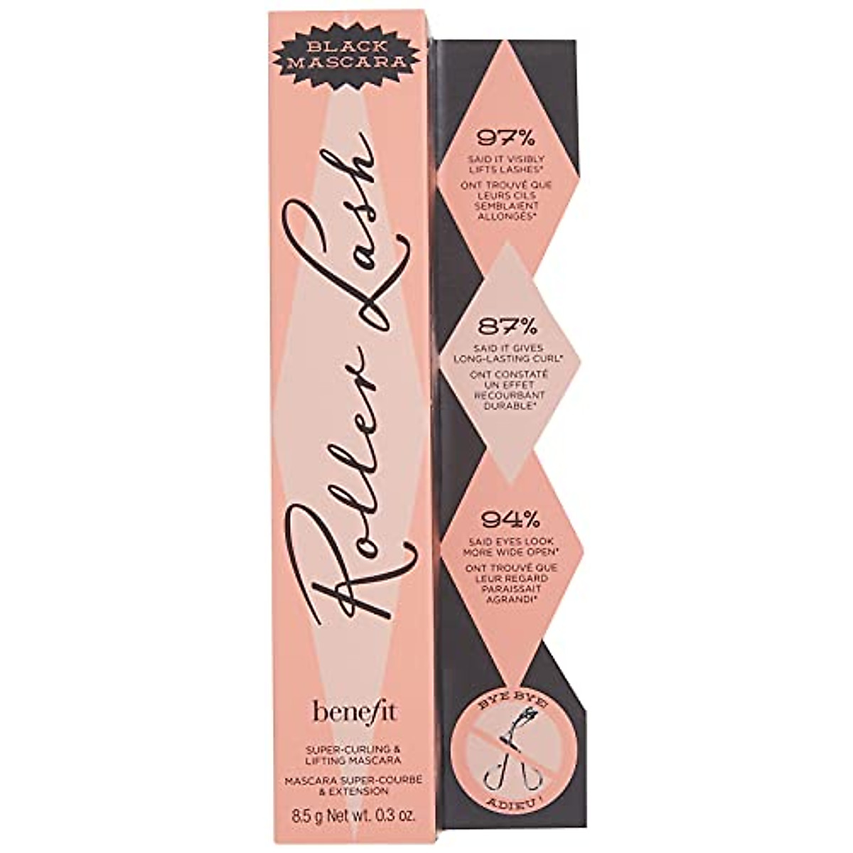Benefit Cosmetics Roller Lash Super Curling & Lifting Mascara in Black 0.3 oz