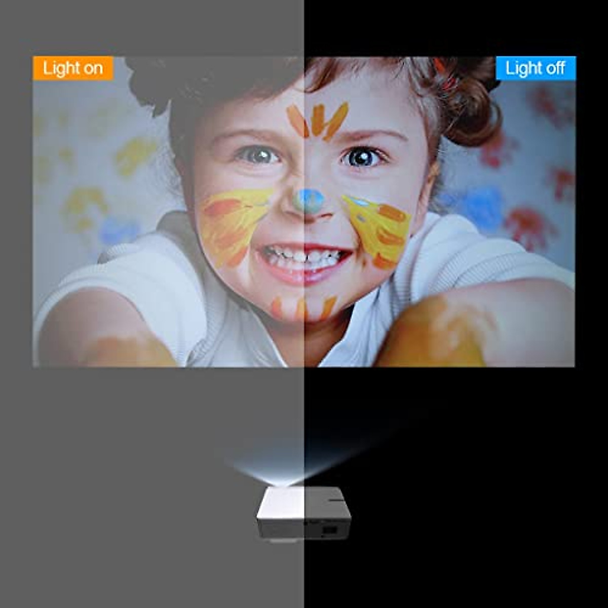 CXDTBH Full 1080p Projector Td96 Td96w Android Led Proyector Native 1920 X 1080p 3D Home Theater Smart Phone Beamer ( Color : D )