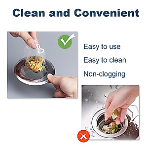 250 PCS Kitchen Disposable Mesh Sink Strainer Bag and PP Extraction Box Fits Sink Strainer Elastic Anti-Clogging Eco-Friendly Sink Drain Strainer Collecting Kitchen Food Waste Garbage