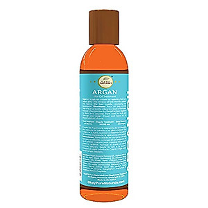 OKAY 100% Natural Argan Hot Oil Hair Treatment - Argan Oil for Hair, Hair Oil for Dry Damaged Frizzy Hair, Pure Oil for Men & Women, Hair Growth Therapy Oil Blend with Jojoba - 6 oz (Pack of 1)