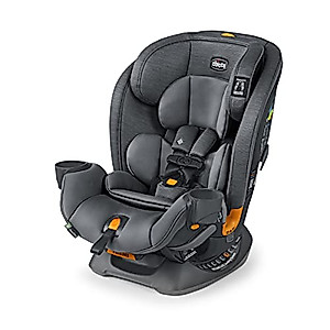 Chicco OneFit ClearTex All-in-One Car Seat, Rear-Facing Seat for Infants 5-40 lbs, Forward-Facing Car Seat 25-65 lbs, Booster 40-100 lbs, Convertible Car Seat | Slate/Grey