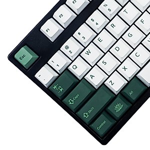 144 Keys Botanical Cherry Profile PBT Dye Sub Keycaps for MX Mechanical Keyboard GMMK Filco Ducky 104 TKL GK61 KBD75 96 GK64 68 (144 Key Botanical)
