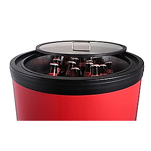 Curtis FRP246 Budweiser Cooler, 67 Can/22 Bottle Capacity, Stainless Steel, Adjustable Temprature, with Wheels, Red