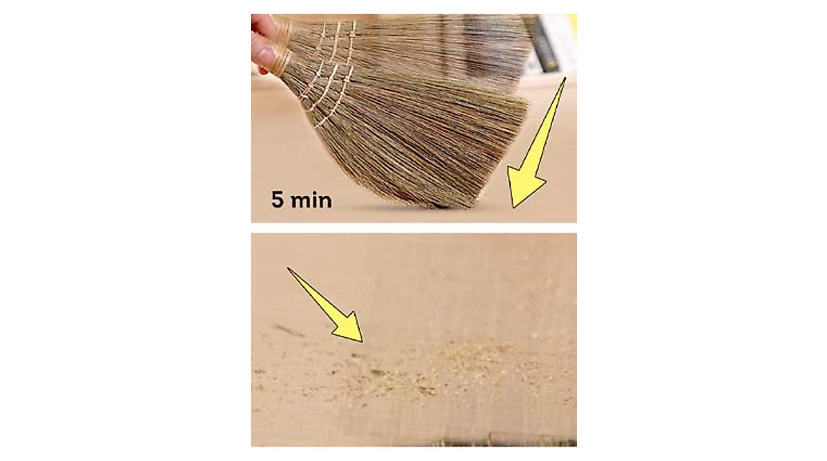 MISCRANAST Natural Broom - Perfect for Cleaning & Decor