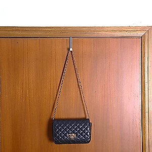 6 Pieces Stainless Steel Single Hook Baseball Caps Rack for Door Mounted Waterproof Stick on Hooks Strong & Durable Towel Rack Organizer Holder Racks