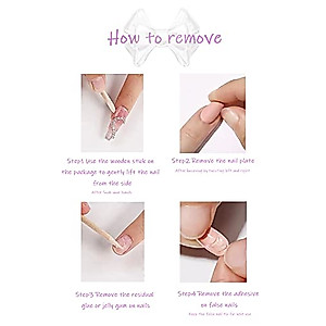 Short Press on Nails Square MABKJLF Fake Nails Purple Solid Color Full Cover False Nails with Designs Glossy False Nails with Nail Glue Artificial Acrylic Nails for Women Girls 24 Pcs