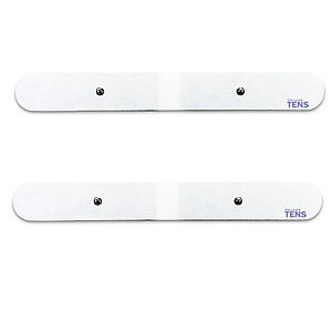 TENS Electrodes, 2 Premium Quality 13 inch x 1.5 inch Lower Lumbar Strip Self Adhesive Electrodes for TENS Units, Snap TENS Unit Electrodes, Discount TENS Brand