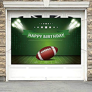 Football Party Decorations, Football Banner for Birthday Party Decorations, Fantasy Football Theme Birthday Photo Props Backdrop for Boy's American Football(5X3ft)
