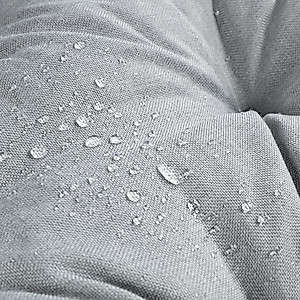 HOMBYS Porch Swing Cushions 2 Seater, Waterproof Replacement Cushions with Ties for Outdoor Swing Daybed, Outdoor Patio Garden Porch Lounger Furniture Swing Cushions