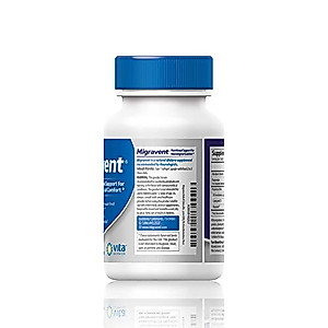 Vita Sciences Migravent: A Comprehensive Supplement with Riboflavin, Magnesium, Coenzyme Q10, PA-Free Butterbur, and Proprietary Blend for Optimal Cranial Comfort, Health, and Defense. Migraine