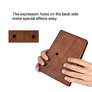 Kalimba 17 keys Thumb Piano Solid Finger Piano with Zippered Carry Bag Study Instruction Tuning Hammer Known as Mbira Wood Finger Piano