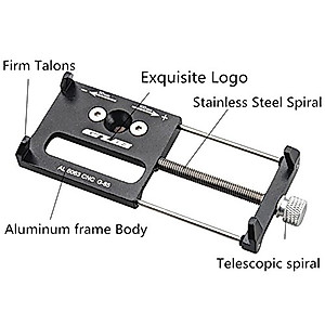 GUB Bicycle & Motorcycle Phone Mount, Aluminum Alloy Universal Bike Handlebar Phone Mount Holder Adjustable Compatible with iPhone X XR Xs 7s 8 Plus,Compatible with SamsungS9/S8/Note5/4 (Black)