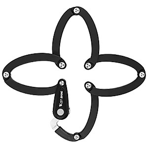 CHIMONA Bike Foldable Lock, 4-Digit Anti Theft Combination Bicycle Lock, Security Level 6 Heavy Duty Folding Bike Lock, 2.8 FT Strong Bicycle Locks, Bicycle Security Chain Lock with Bracket