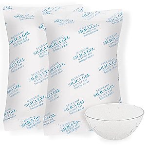 SmKitGod 50Gram(20Packs) Food Grade Moisture Absorbers Silica Gel Packs Desiccant for Storage, Dessicant Silica Gel Packets for Moisture Storage Control