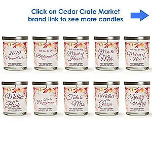 Future Mrs. | Lemon, Jasmine, Rosewood | Luxury Scented Soy Candle | 10 Oz. Jar Candle | Made in The USA | Unique Bride Gift for The Bride to Be for Bachelorette Parties, Bridal Showers, Wedding Day