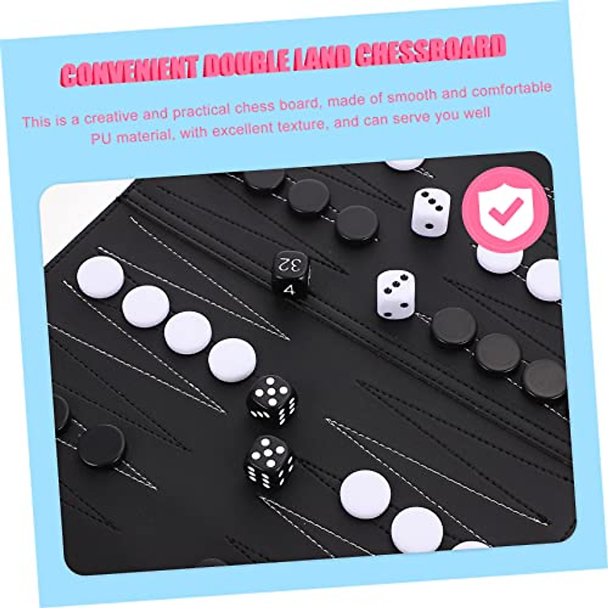 3 Pcs Backgammon Board Travel Backgammon Portable Chess Travel Chess Board Folding Chess Board Set Chess Game Board Set Beginner Chess Board Portable Backgammon Board Chess Supply