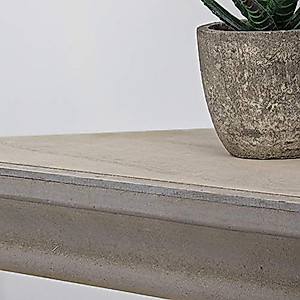 American Art Decor Rustic Wood Floating Corner Shelves - Grey - Set of 2