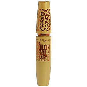 Maybelline New York Volume Express Colossal Cat Eyes Washable Mascara, Glam Black, 0.31 Fluid Ounce