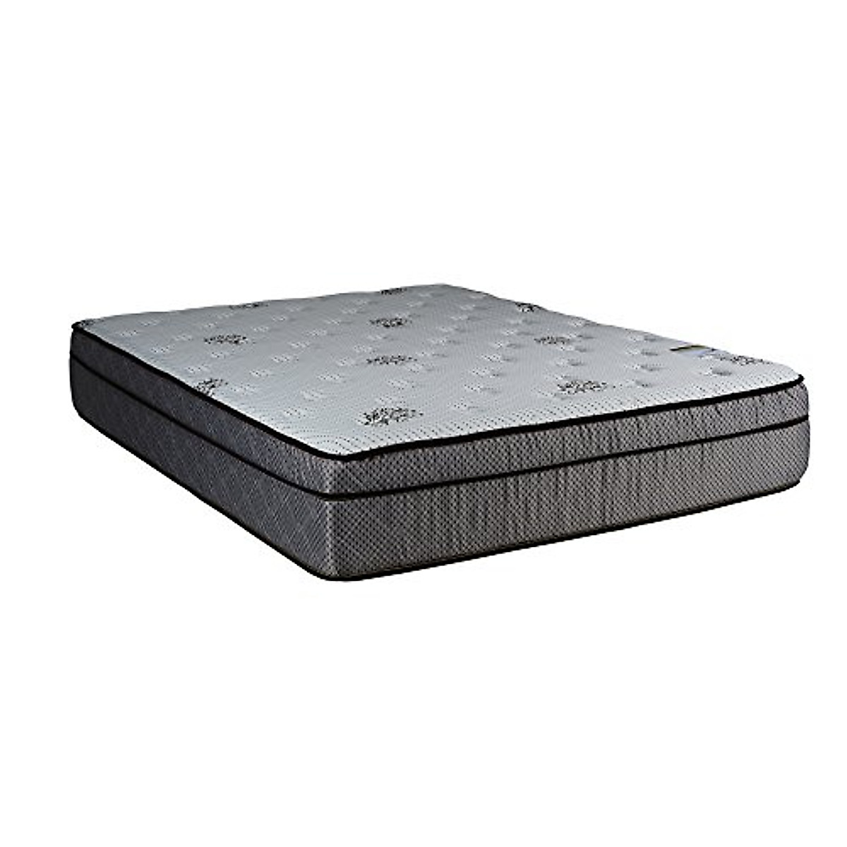 Continental Sleep 13-Inch Soft Encased Hybrid Eurotop Pillowtop Memory Foam Gel Innerspring Mattress, Good for The Back, Full, White/Brown