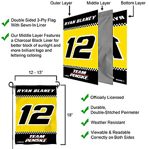 Ryan Blaney Double Sided Garden Banner Flag