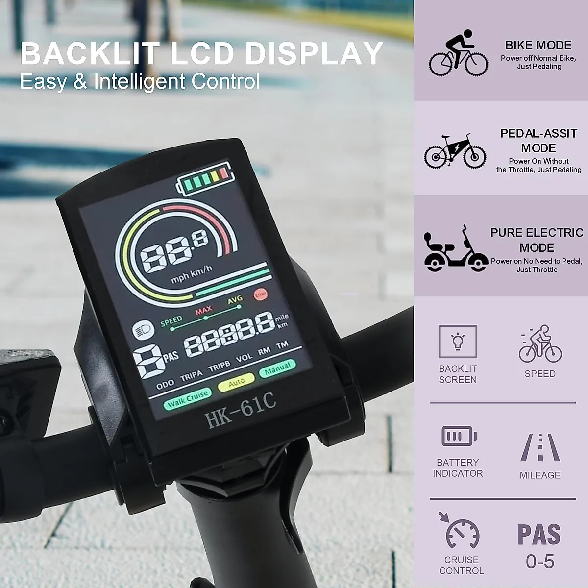 NOPAARD Folding Electric Bikes for Adults, 20" x 4" Fat Tire 500W (Peak 750W) Adults Electric Bicycles 40 Miles 20MPH with 48V Hidden Li-ion Battery, LCD Display, Air Saddle, UL2849, Matte Black