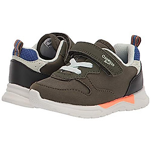OshKosh B'Gosh Boys Sneaker, Olive, 4 Toddler