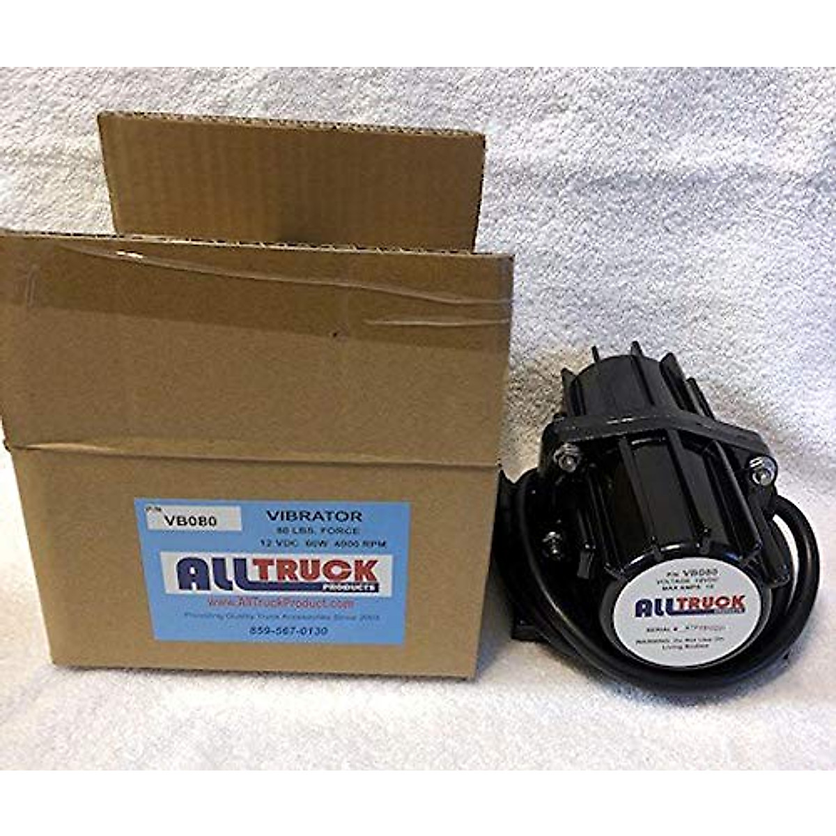 ALL TRUCK PRODUCTS VB080 80 LB 12 VDC Vibrator for Salt Sand Spreader, Concrete Mixer. Dump Truck, Fertilizer Spreader, Lime Spreader,Manure Spreader, Grain Bin