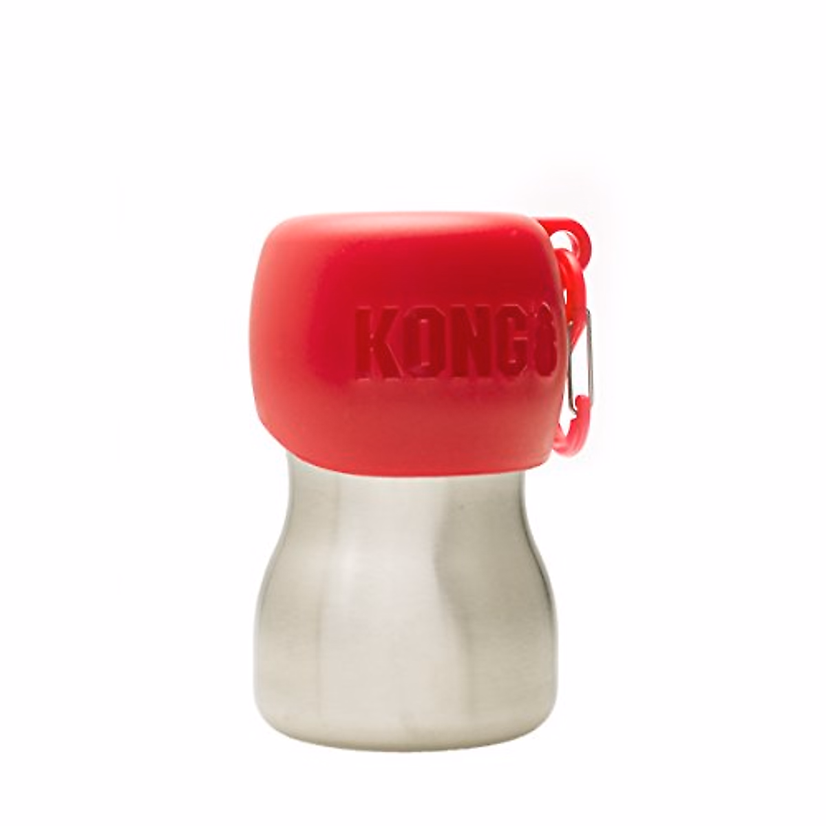 KONG H2O Stainless Steel Water Bottle (280ml/9.5oz) with Drinking Bowl Lid- Red