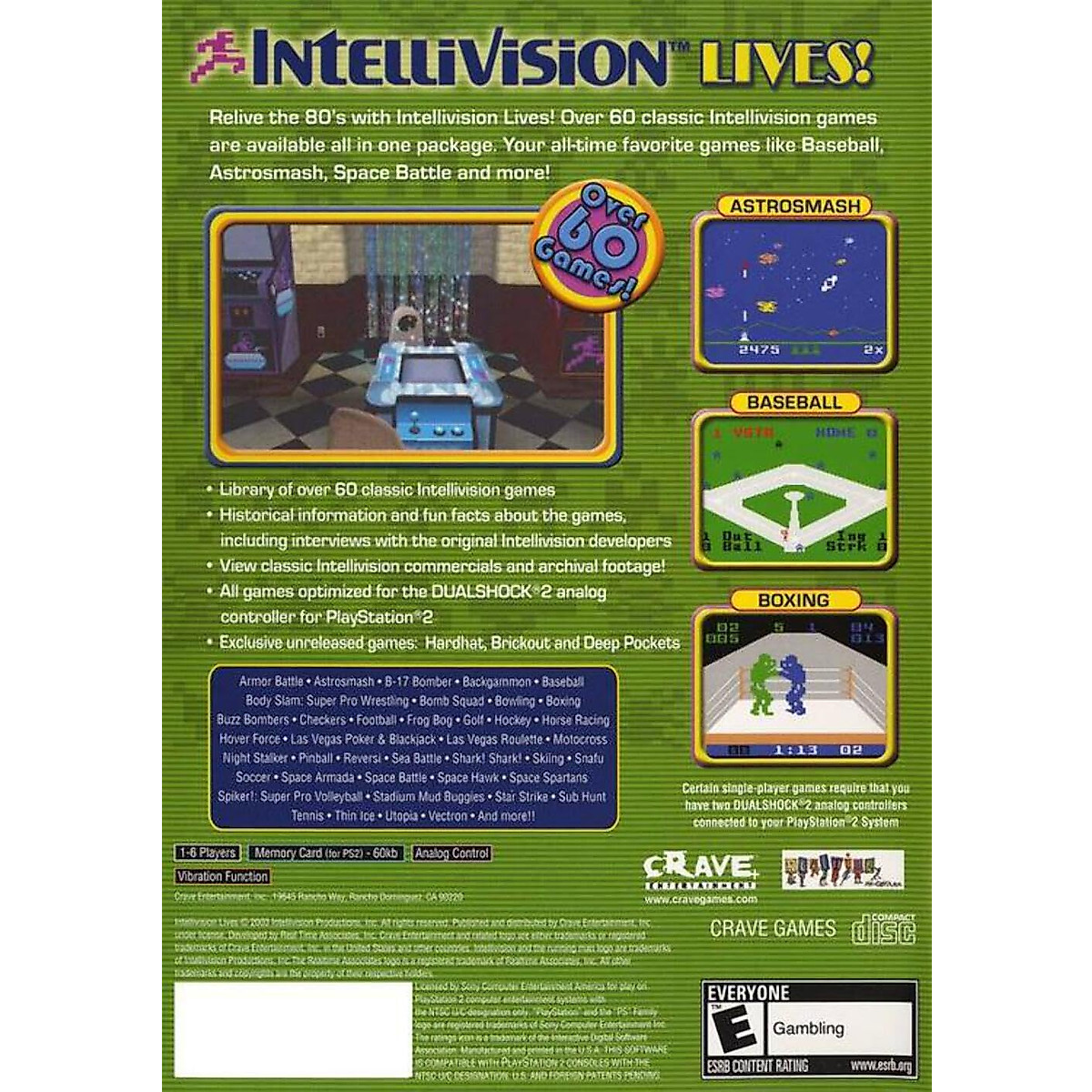 Intellivision Lives - PlayStation 2