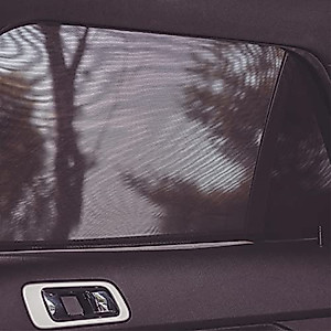 Diono Breeze 'n Shade Pack of 2 Universal Car Rear Side Window Baby Kid Pet Breathable Sun Shade Mesh Backseat, Fits Most Cars/SUVs