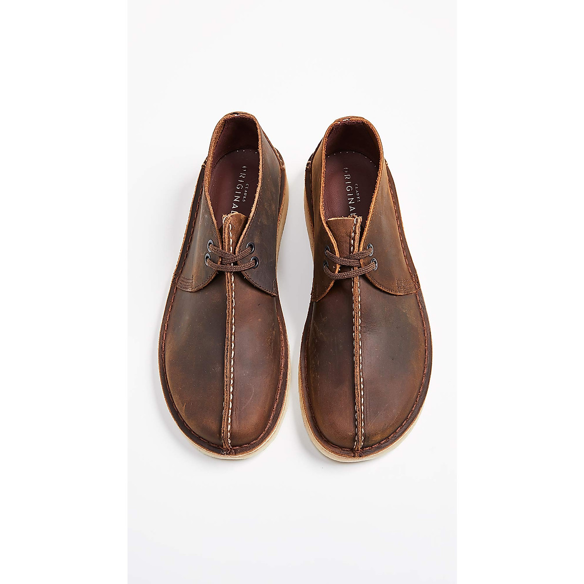 Clarks Men's Desert Trek Moccasin, Khaki Suede, 12 M US