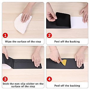 Carpet Stair Tread Rug Non Skid Tape for Stair, black diamond Grip tape for Wooden Step, Safety Non Skid Roll for Stair Step Runner Anti Slip Traction Tread Staircase Grip Adhesive tape Strip