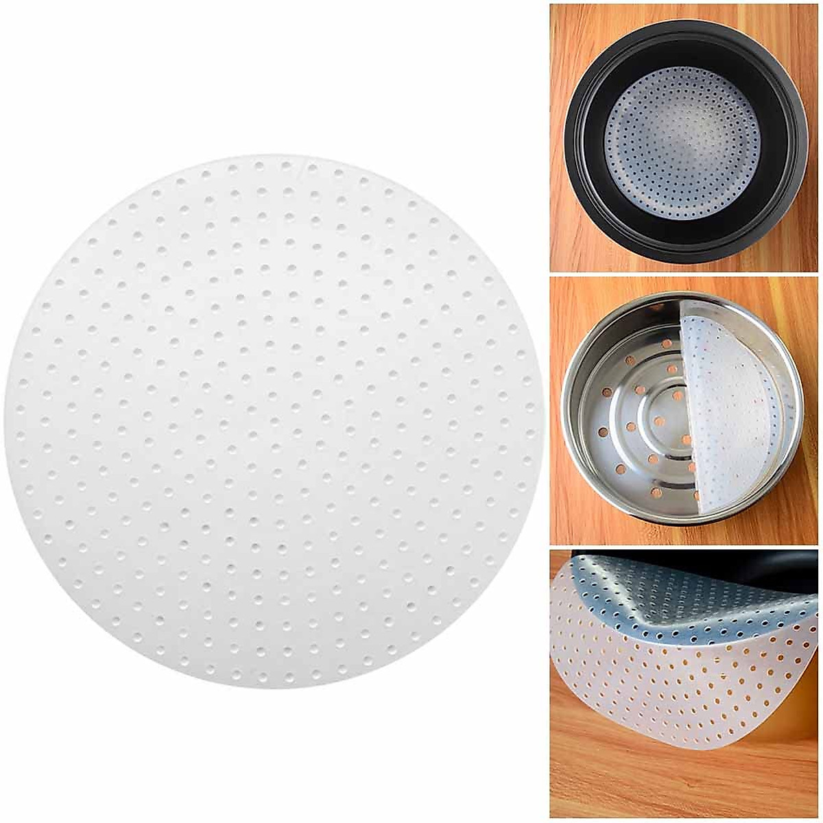 Emiif Rice Cooker Burnt Proof Silicon Pad 30Cm Silicone Mat for Commercial Rice Cooker White Rice Anti Paste Pot Mat Cooking Silica Gel Mat Non Stick Pot Mat Thickened