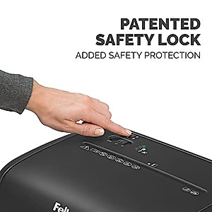 Fellowes 62MC 10-Sheet Micro-Cut Home and Office Paper Shredder with Safety Lock