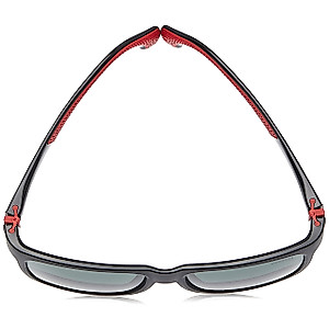 Carrera Men's CA5047/S Square Sunglasses, Black/Green, 56 mm