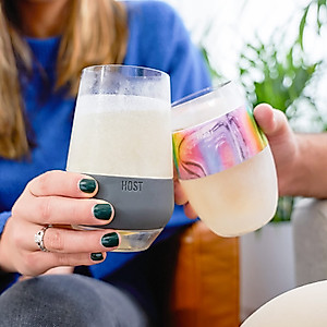 Host Freeze XL Cooling Cups, 12oz Insulated Freezable Tumbler, Mothers Day Gifts for Mom, Gifts for Women, Birthday Gifts for Mom, Grandma Gifts, Gray