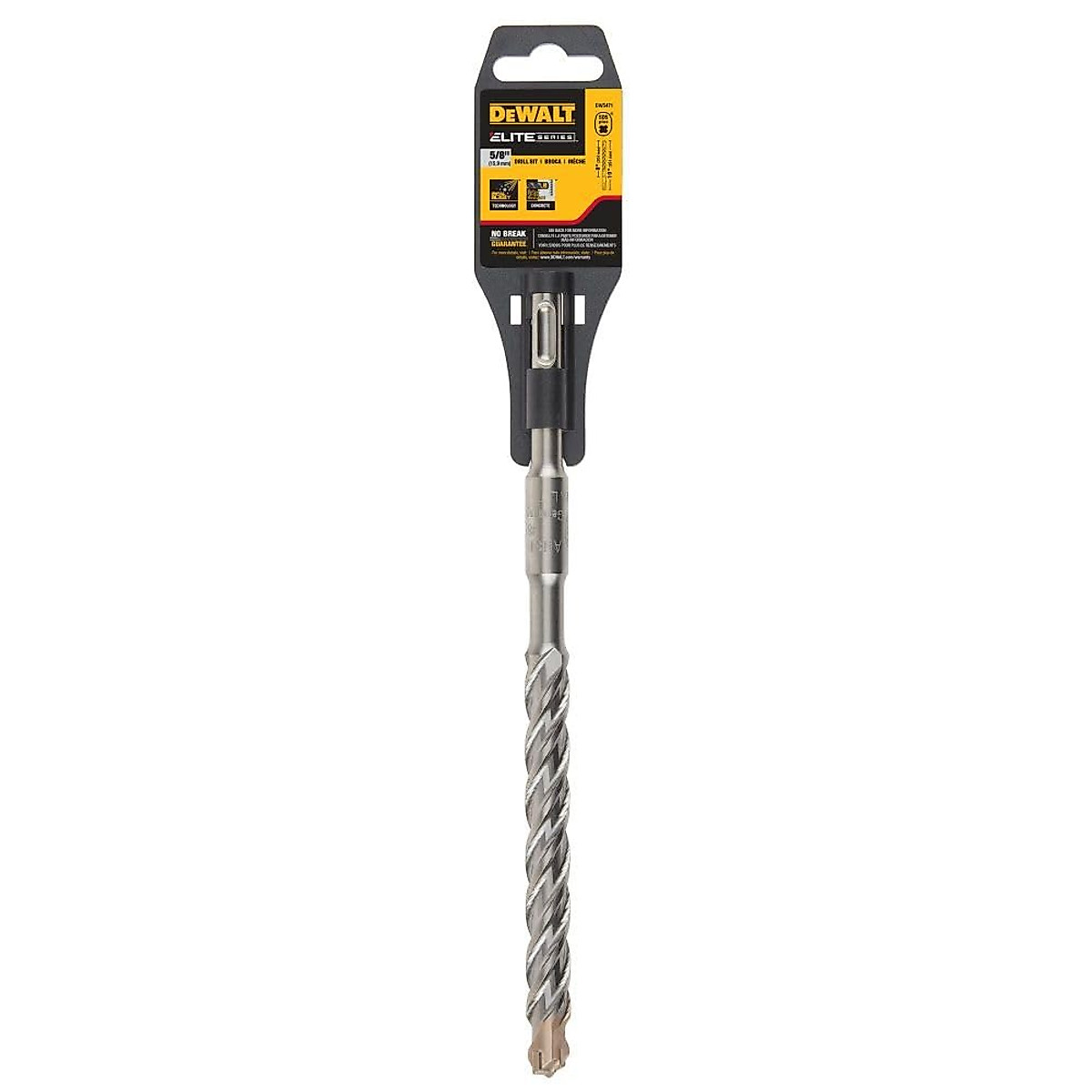DEWALT DW5471 5/8-Inch by 8-Inch by 10-Inch Rock Carbide(TM) 4 Cutter SDS+ Hammer Bit
