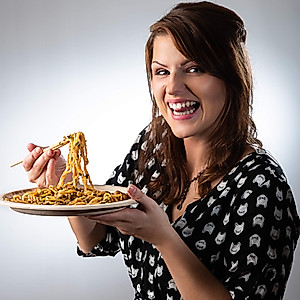 Eco-Friendly, Disposable 9 in Bamboo Chopsticks 100 Pk. Sleeved and Separated for Use in Chinese, Hibachi or Asian Restaurants. Splinter-Free Wrapped to Include with Carryout, Togo and Takeout Orders