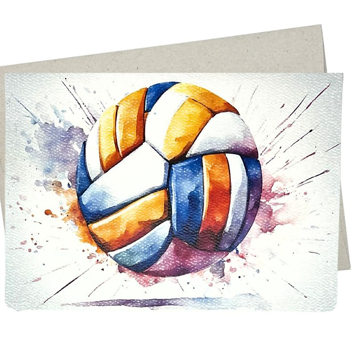 Whitman and Daughter Volleyball Card, Volleyball Birthday Card (1 Premium Card, 5X7 Inch) for Coach Thank You, Graduation etc - 897