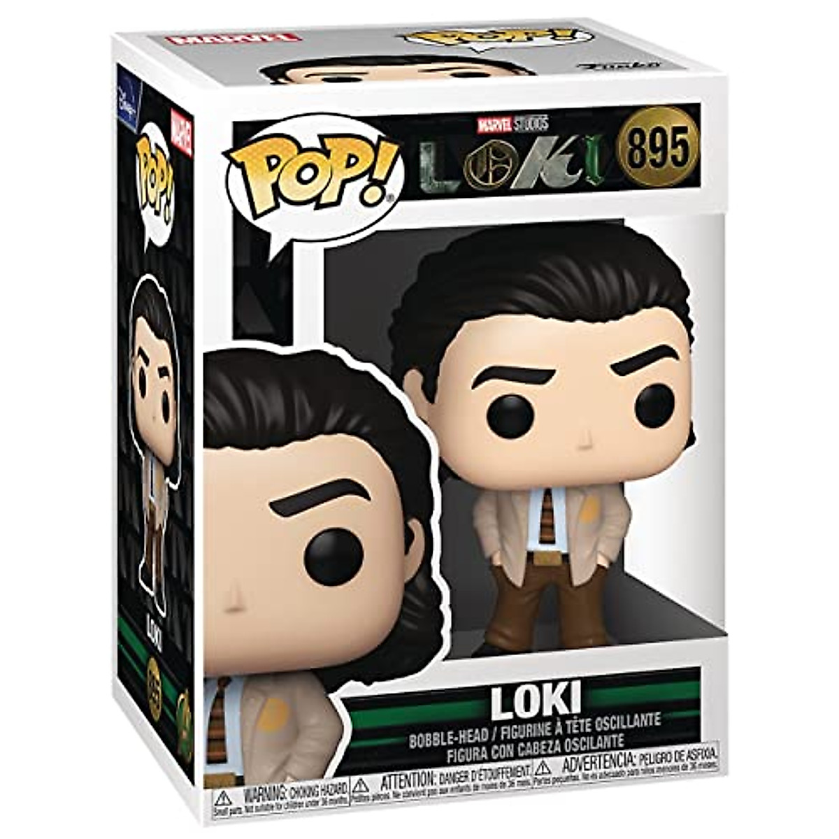 POP Marvel: Loki - Loki in Suit Funko Vinyl Figure (Bundled with Compatible Box Protector Case)