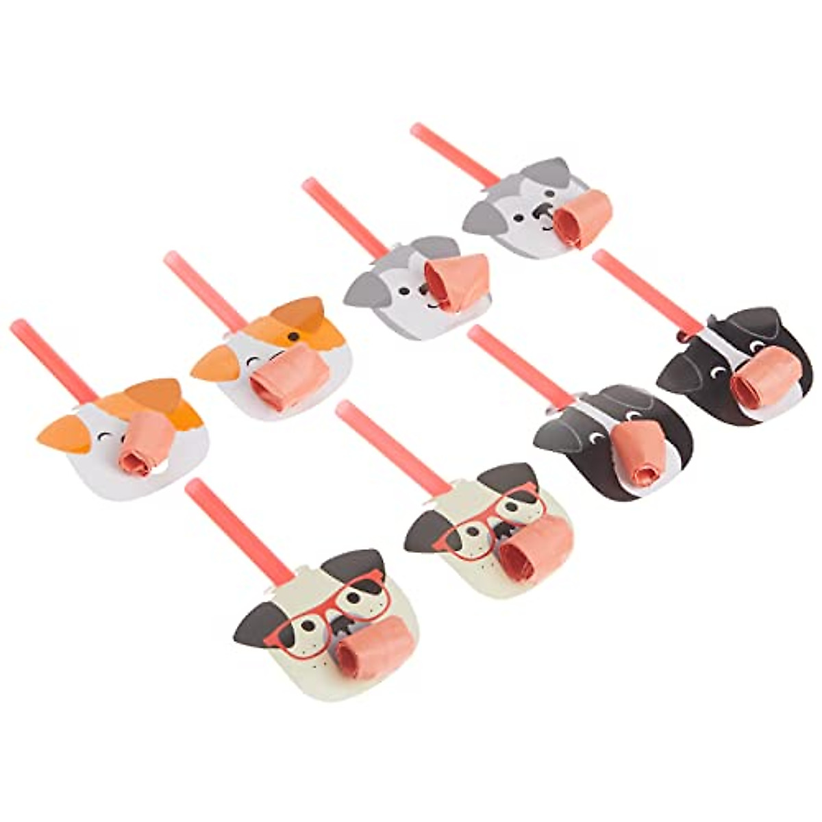 Creative Converting Dog Party Noise Maker, 1x2.55x5.25inc, Multicolor