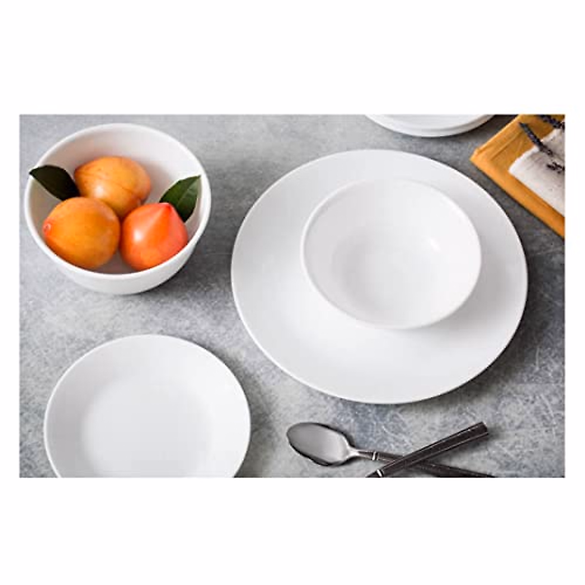 Corelle Livingware Winter Frost White 10.25" Dinner Plate (Set of 8)
