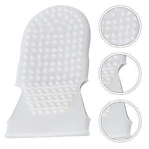 FRCOLOR 3 Pcs Scorpion Brush Silicone Massage Brush Muscle Massage Glove Massage Kit Silicone Body Scrubber Hand Held Massager Palm Massage Glove White Glove Brush Clean